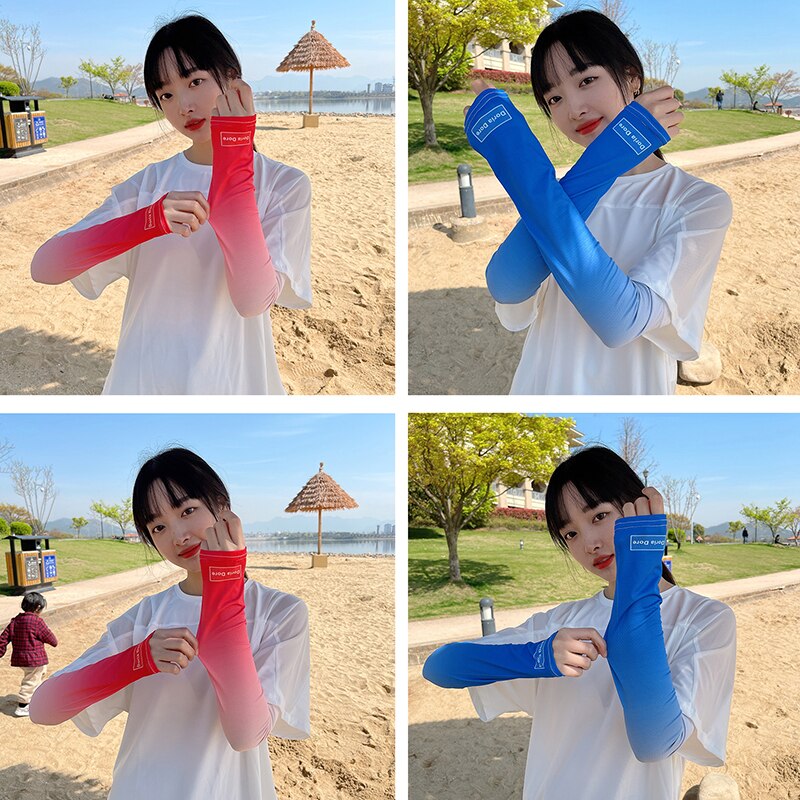 Sport Arm Sleeves Uv Sun Protect Ice Silk Sleeve S... – Vicedeal