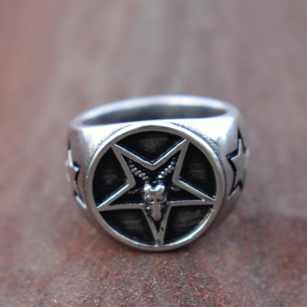 Mens Stainless Steel Ring Ethnic Retro Style Mexic... – Grandado