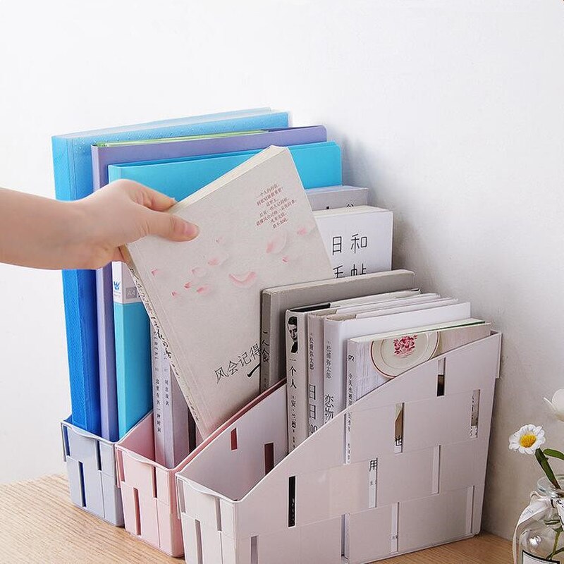 Magazine Stand Book Holder Organizer Plastic Books... – Vicedeal