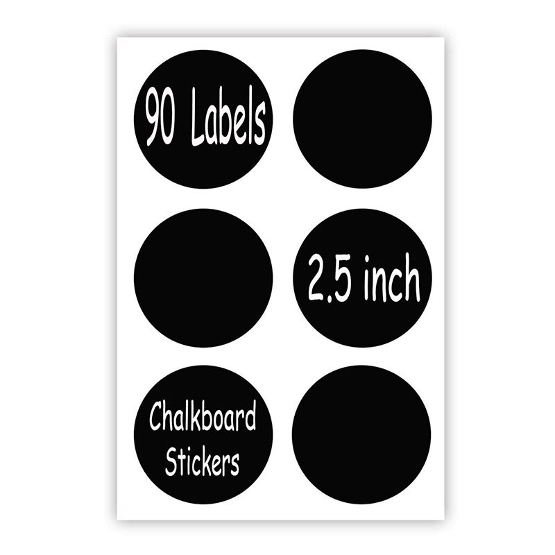 Chalkboard Labels Sticker - 90 pcs Reusable Round ... – Grandado