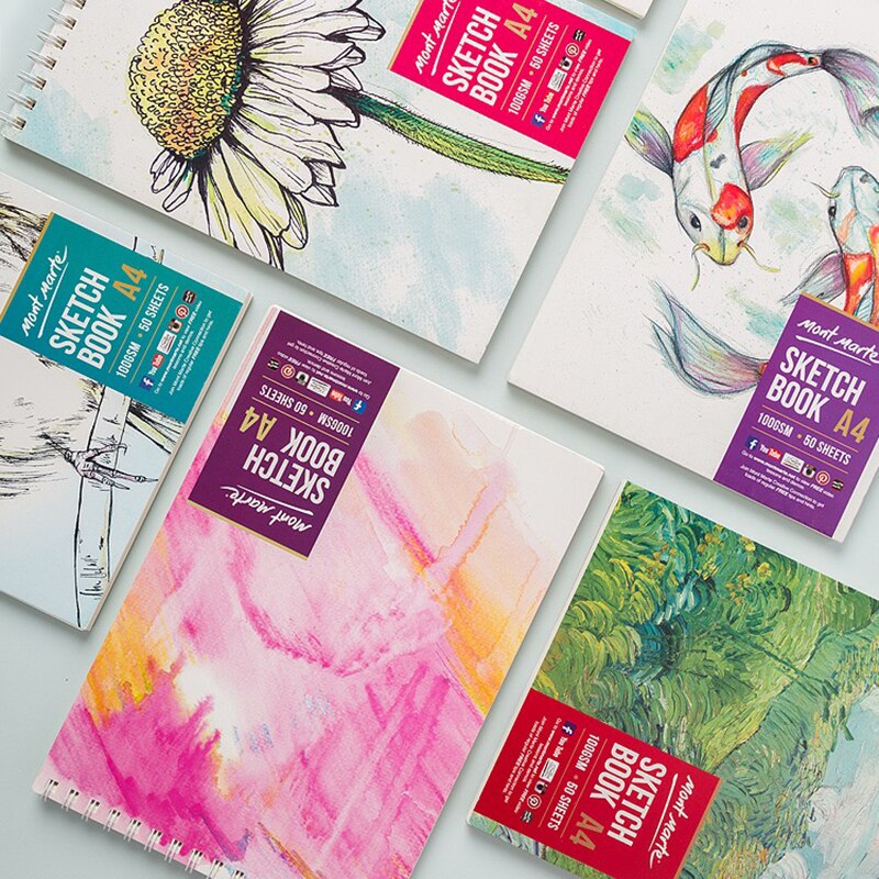 A4 Spiral Sketch Book For Drawing Kraft Cover Blan... – Vicedeal