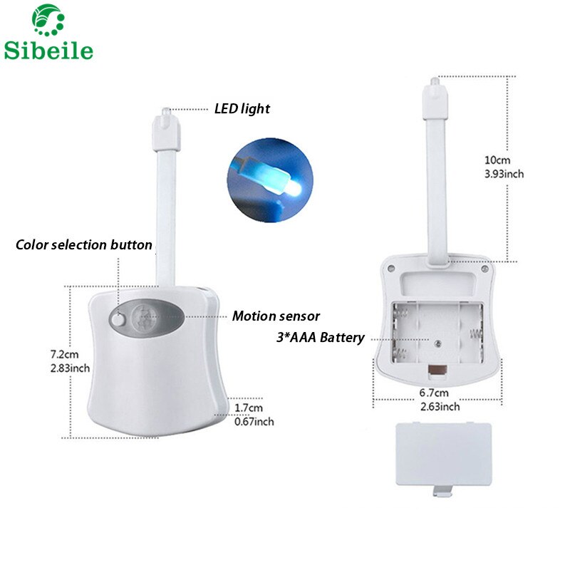 SBLE Sensor Toilet Light LED Lamp Human Motion Act... – Grandado