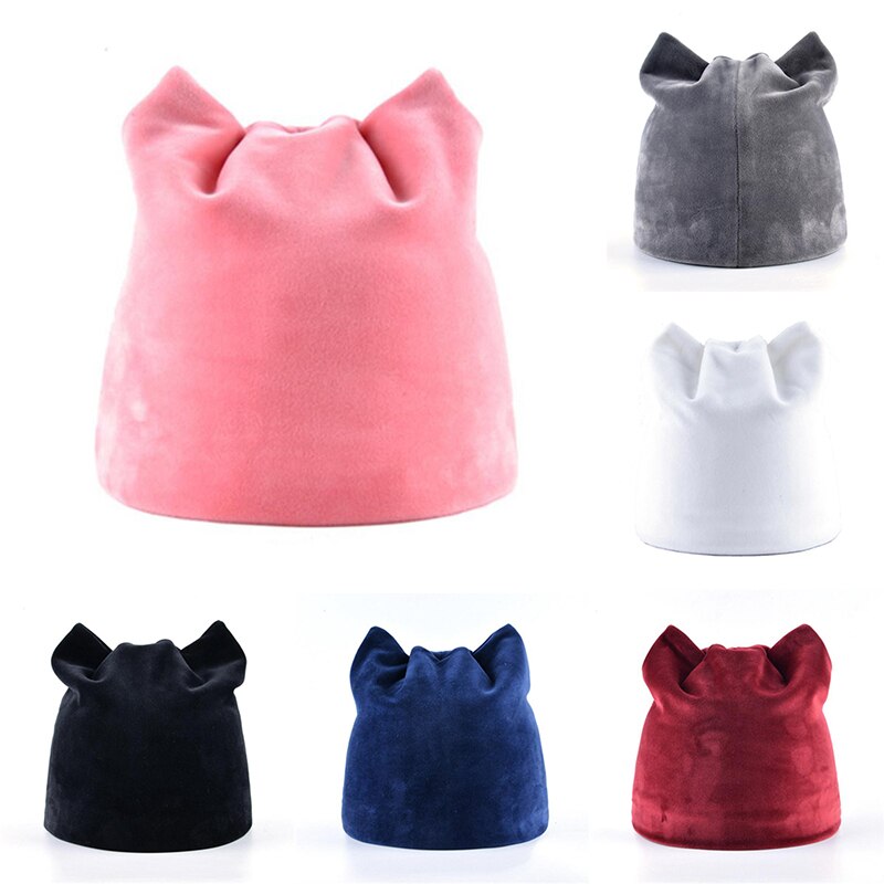 Women Winter Flannel Cat Ear Hat Plus Velvet Thick... – Vicedeal