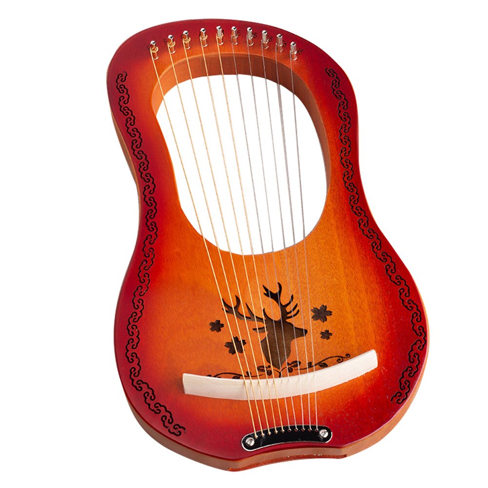 Reindeer 10 Strings Mahogany Lyre Harp String Musi... – Grandado