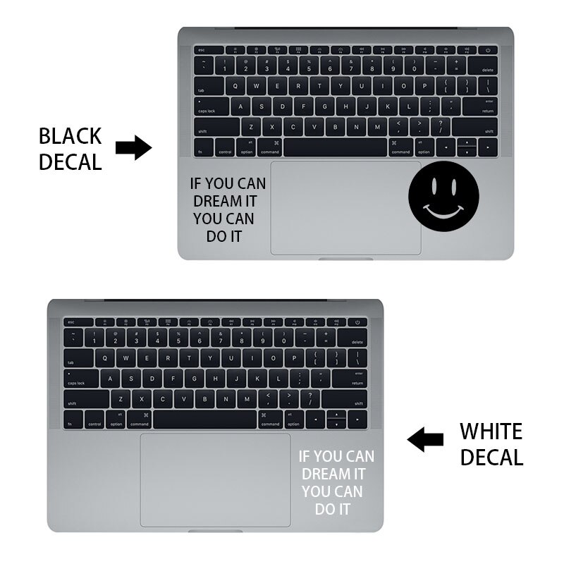 Inspirational Motto Quote Laptop Trackpad Sticker ... – Vicedeal