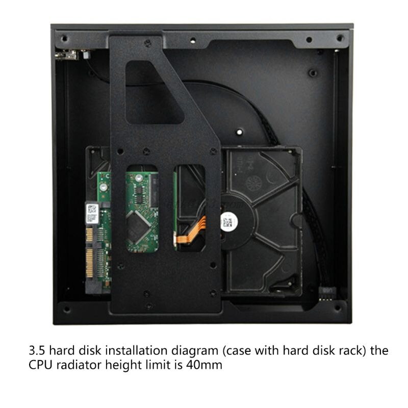 B01 Mini ITX Computer Case Chassis Aluminum/Glass ... – Grandado