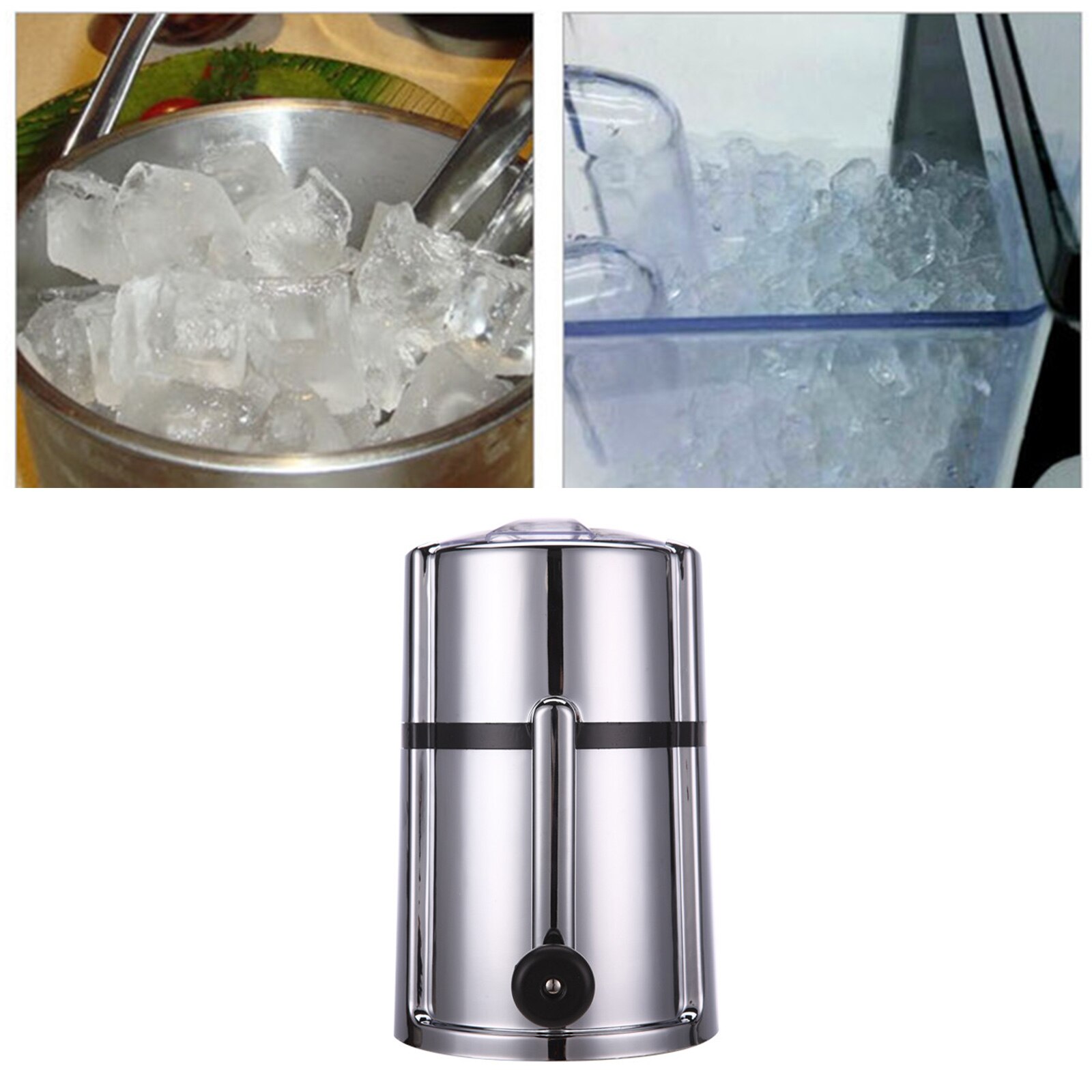 Manual Hand Cranked Ice Shaver With Stainless Stee... – Grandado