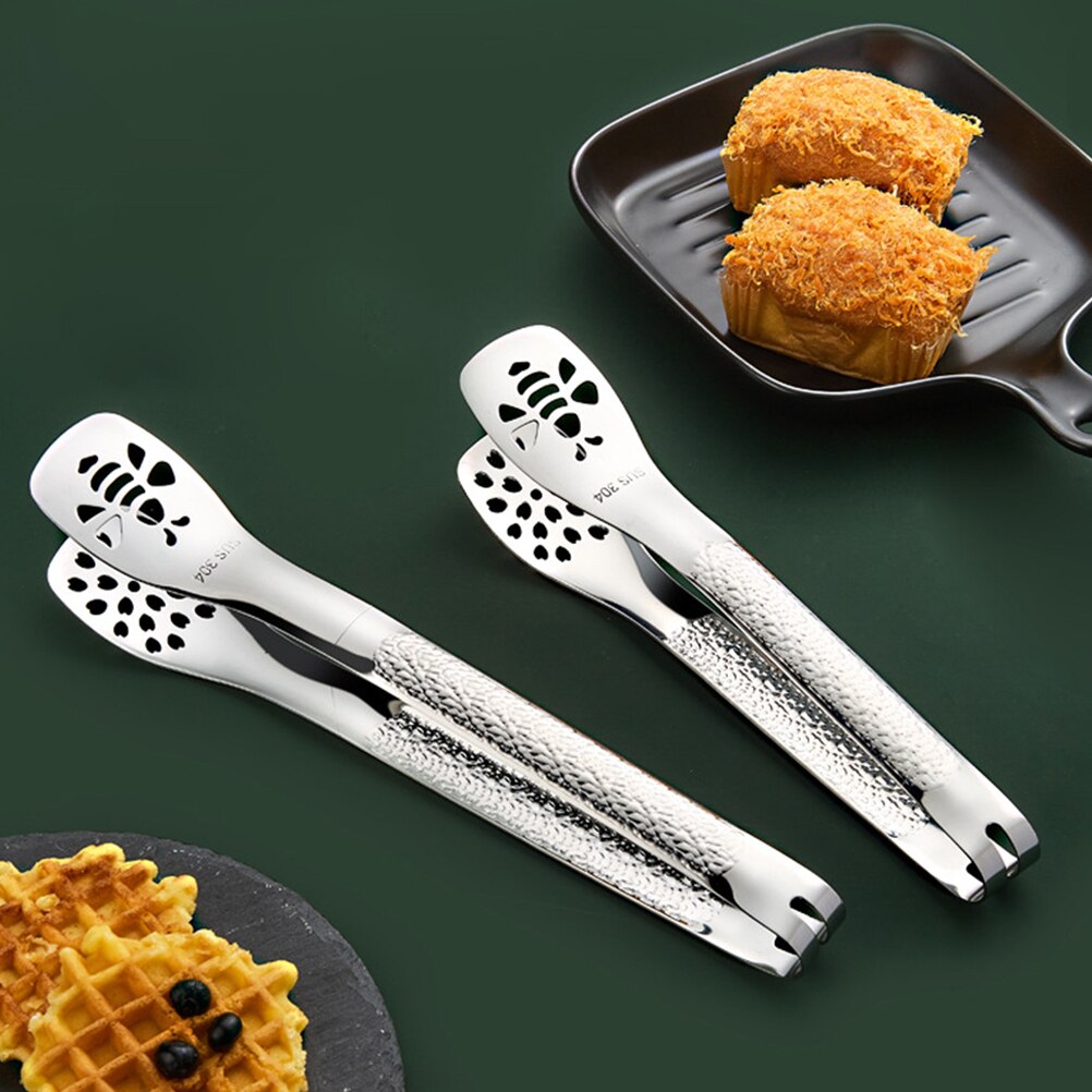 2Pcs Buffet Tong Toast Tongs Bread Clamps Barbecue... – Vicedeal