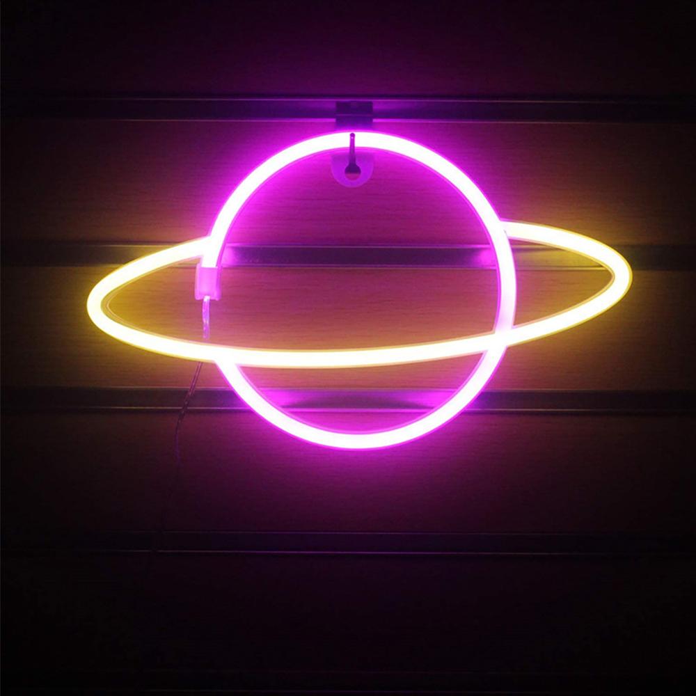 LED Neon Lamp Elliptical Planet Shaped Sign Neon L... – Grandado