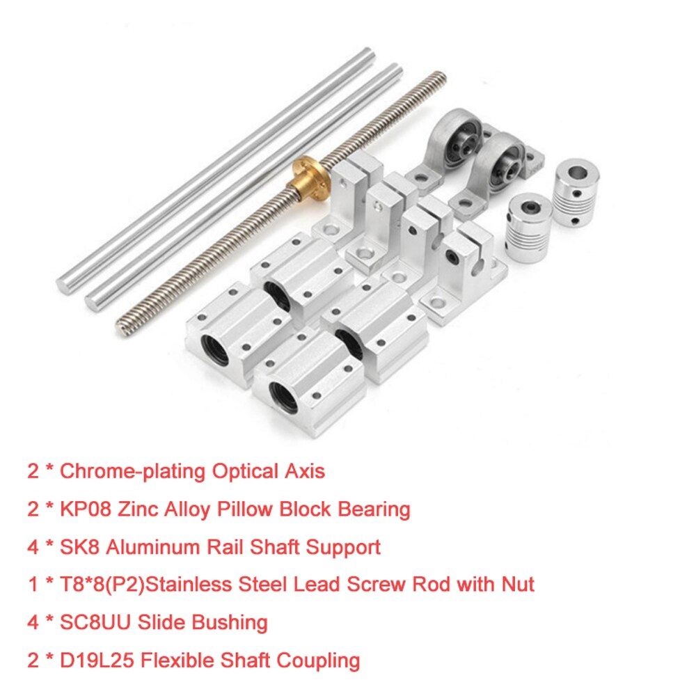 15 stks/set 400mm Optische As Gids Lagerhuizen Lin... – Grandado