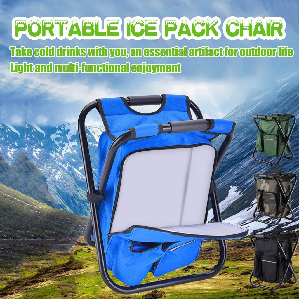 1.7 inches Outdoor Ice Pack Chair Portable Folding... – Grandado