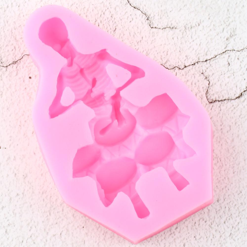 Skeleton Drum Silicone Molds Soap Fondant Mould DI... – Grandado