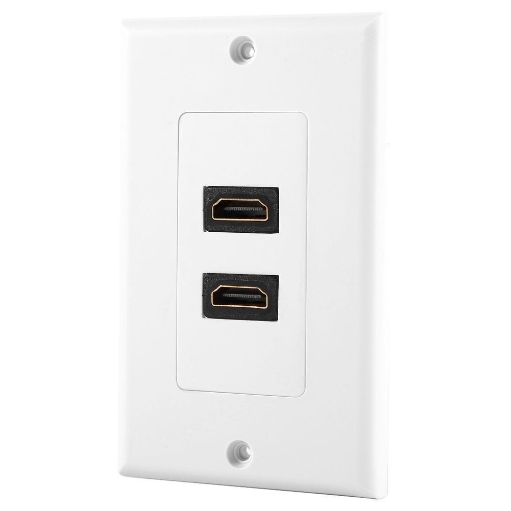 HDMI 2-Ports Wall Face Plate Panel Outlet 1080p Co... – Vicedeal