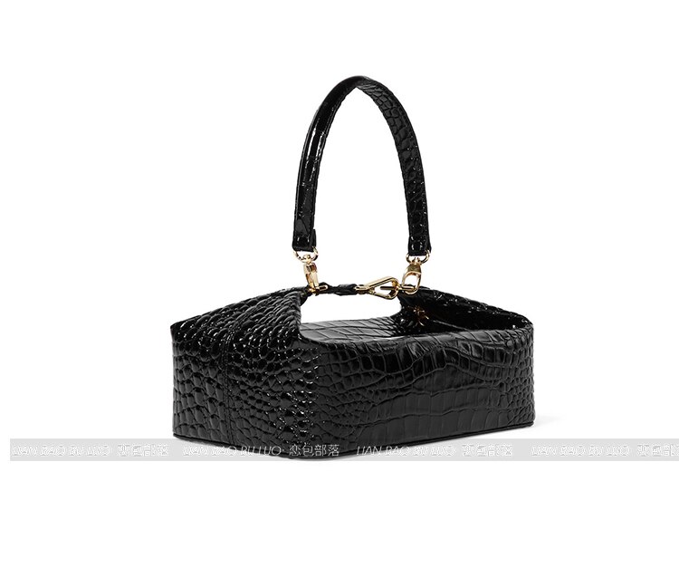 Square Alligator Box Bags Handbags Women Retro PU ... – Grandado