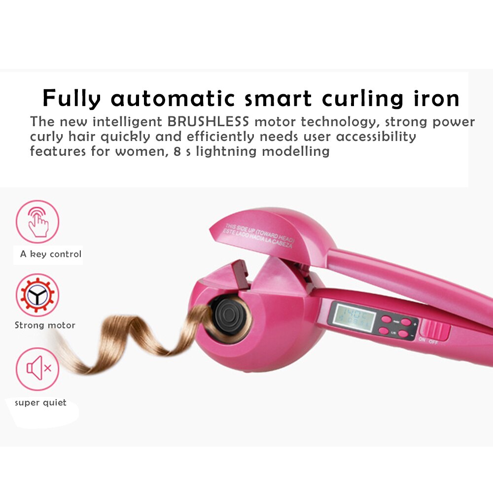 Automatic Hair Curler Magic Curling Iron LCD Scree... – Vicedeal