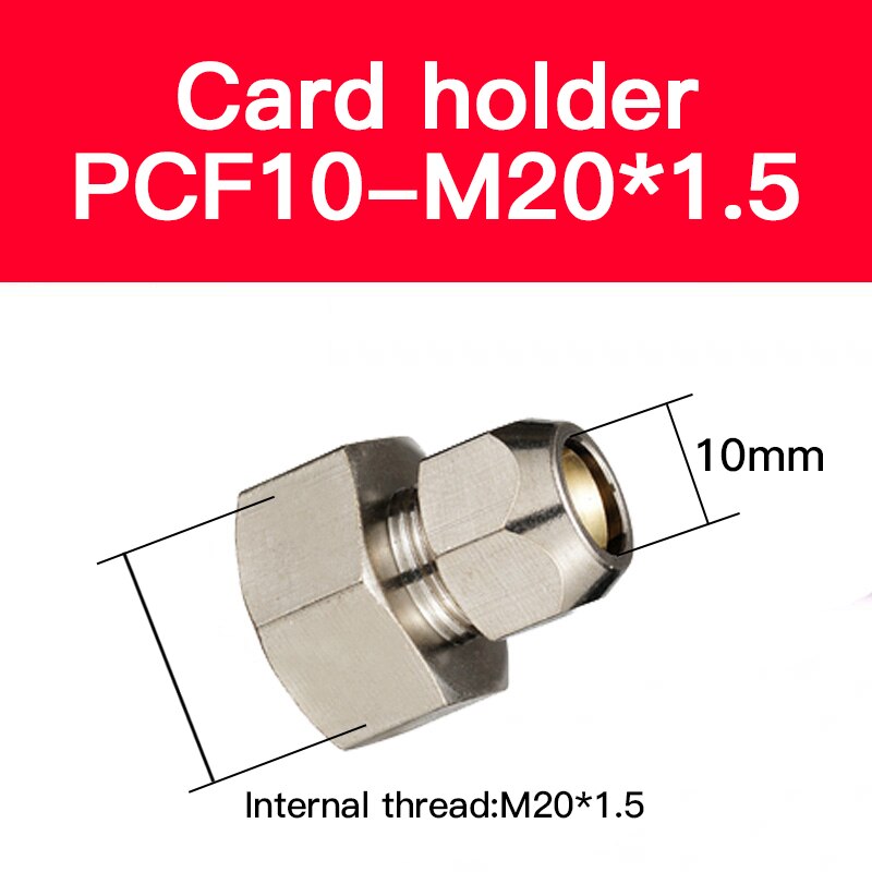 1pc Pneumatic Brass tube ferrule quick-screw conne... – Grandado