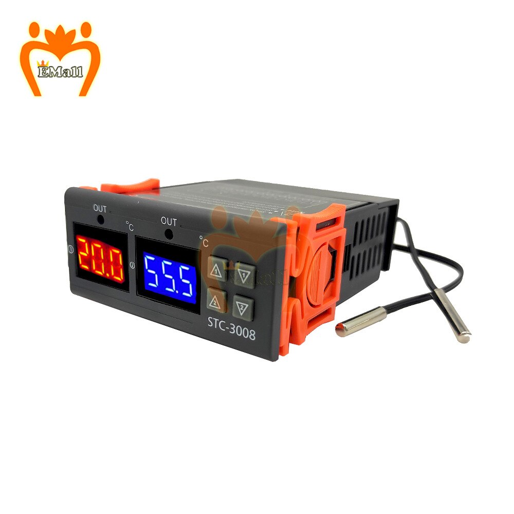 Régulateur de température numérique STC 3008, doub... – Grandado