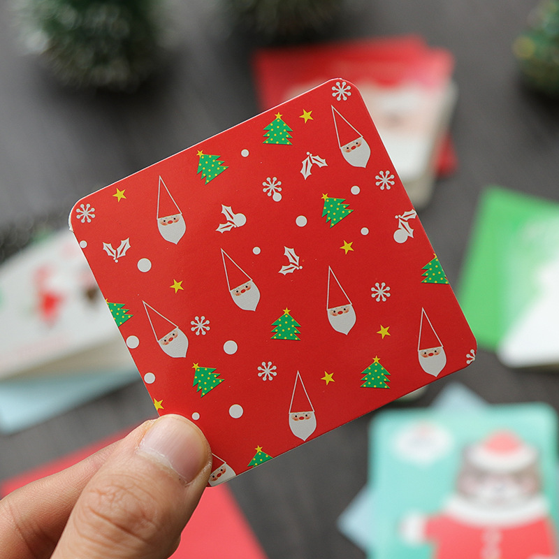 12 st/paket god jul mini gratulationskort med kuve... – Grandado