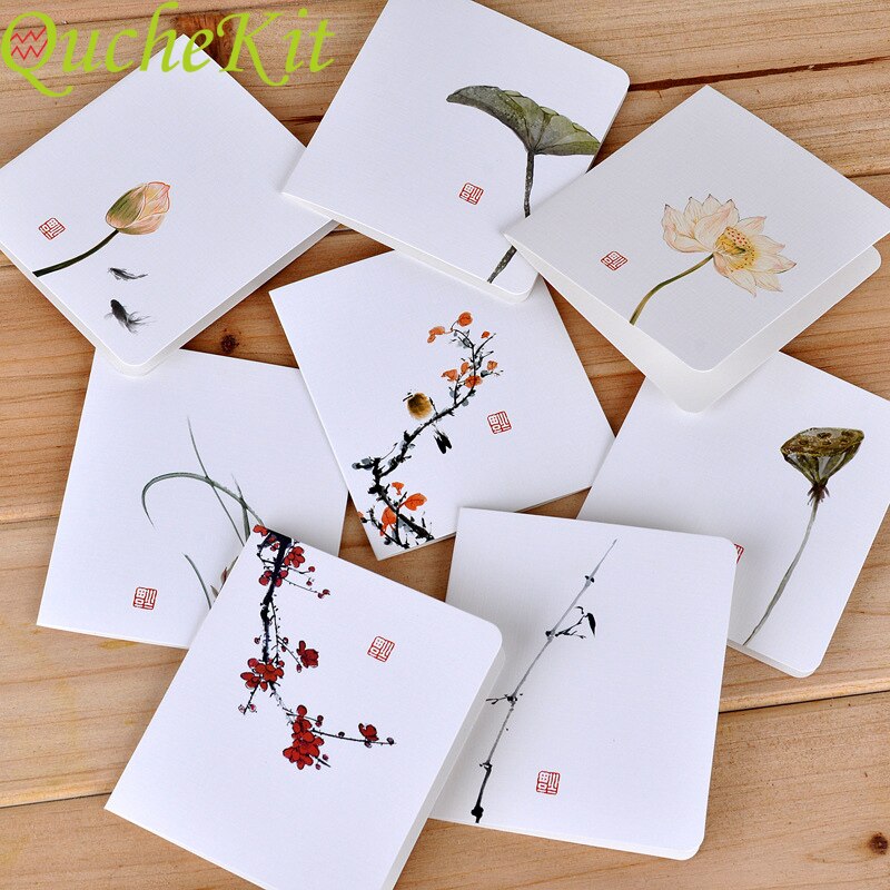 5pcs Chinese Classical Style Greeting Card Birthda... – Grandado