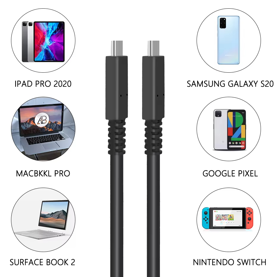 USB-C naar USB-C-kabel 20 Gbps 4K 60 Hz USB 3.2 Ge... – Grandado
