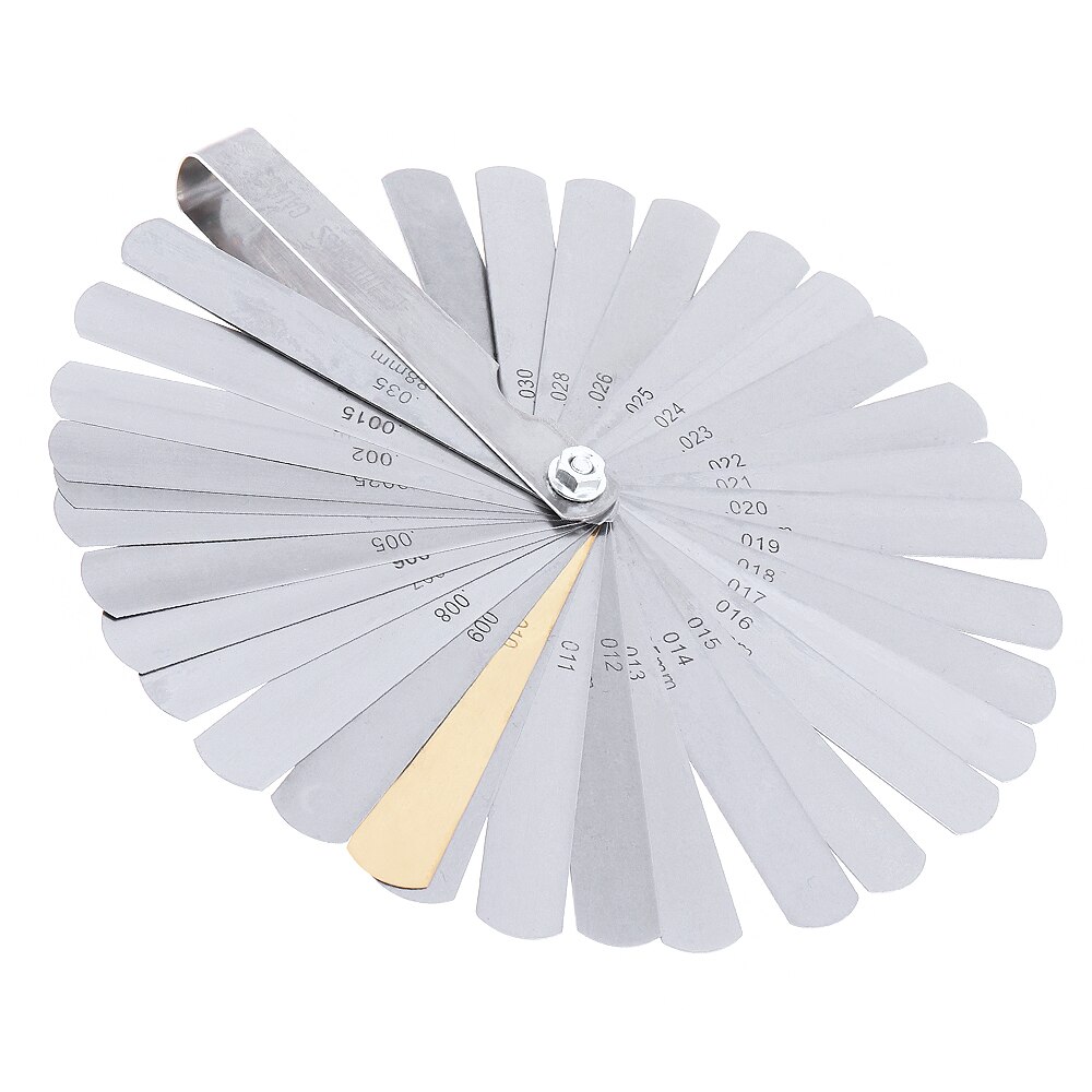 Fühlerlehre 32 Klingen Kombination Fühlerlehre Met... – Vicedeal