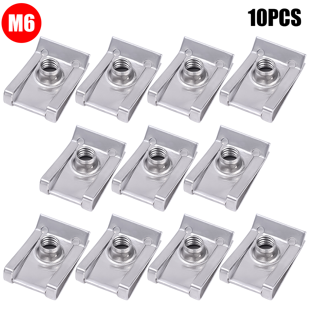 Auto Stainless Steel U-clip with Threaded Nut Clip... – Grandado