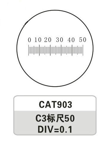 C3 DIV=0.1mm Eyepiece Graticule Measuring Glass Ey... – Vicedeal