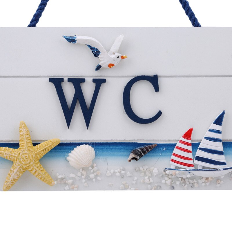 Wooden WC Doorplate Door Hang Tag WC Bathroom Toil... – Grandado