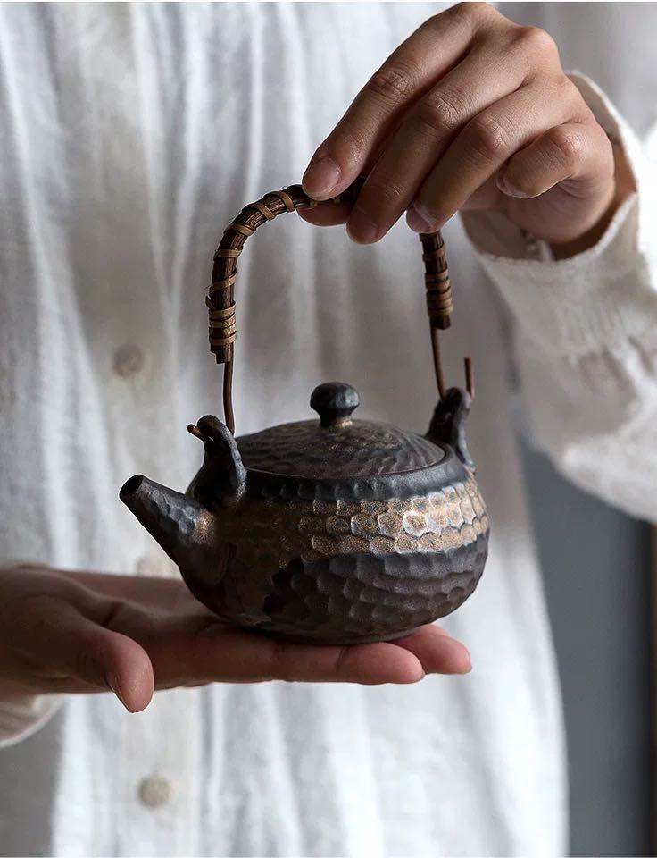 Stoneware Hammer Loop-handled Teapot Handmade Japa... – Vicedeal