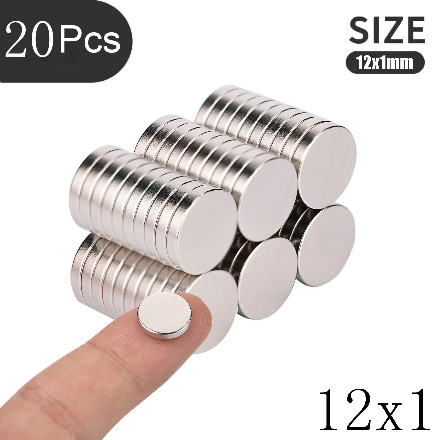 20PCS/Lot 10x1mm 12x2mm 12x1mm Small Round Magnet ... – Vicedeal
