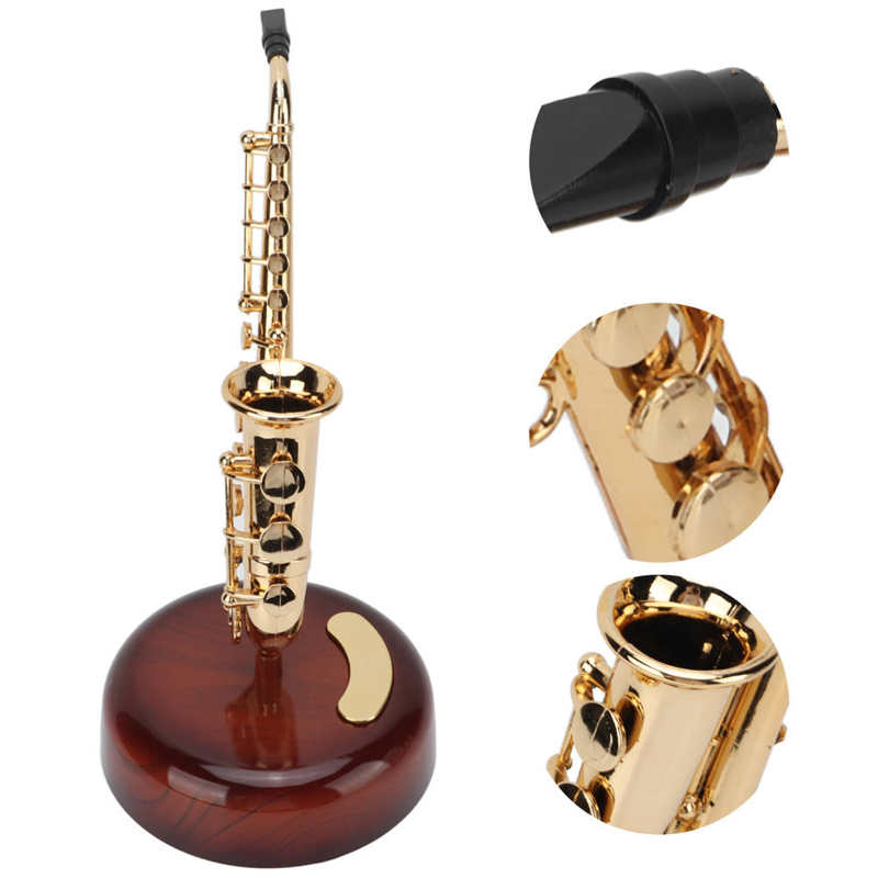 Saxophon Musik Kasten Mini Saxophon Modell Rotiere... – Grandado