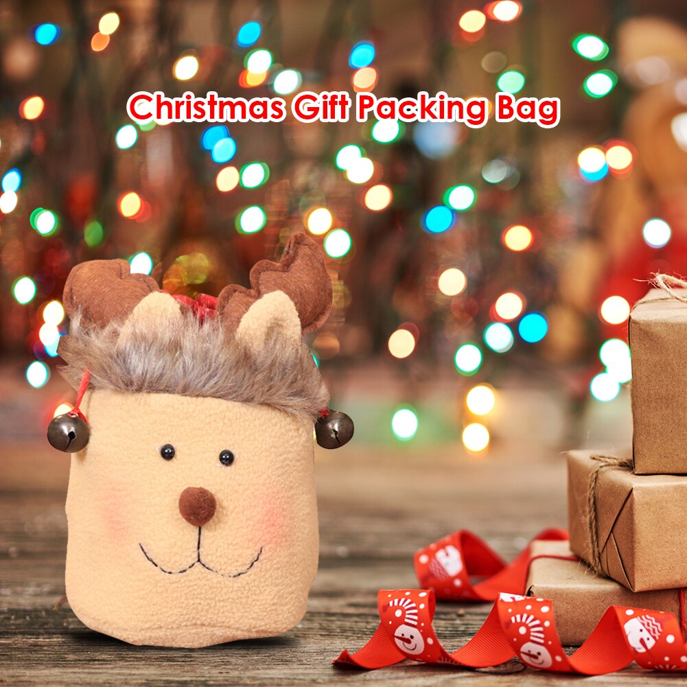 Happy Year Candy Bag Snowman Deer Pocket Christmas... – Grandado