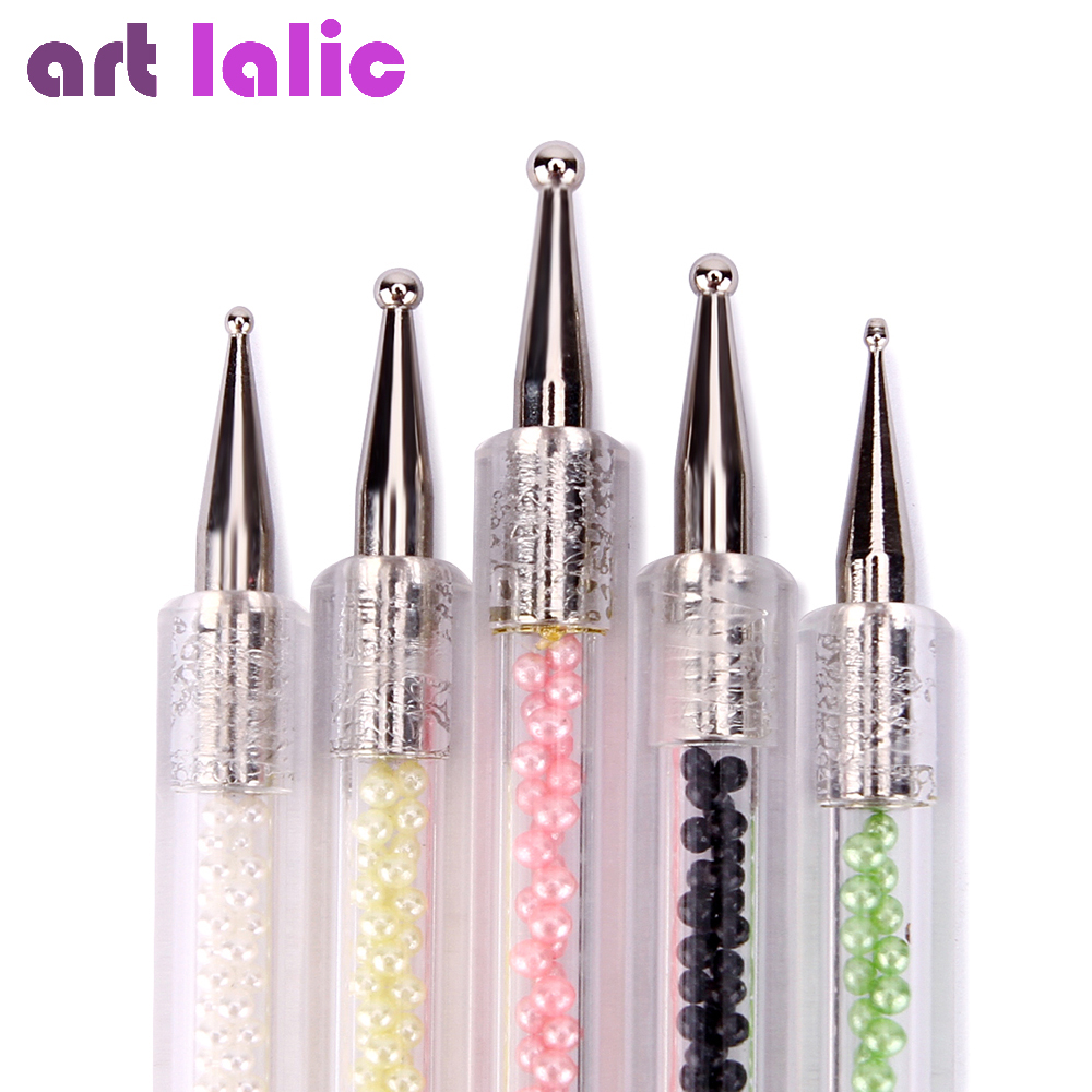 Artlalic 5pcs 2 Way Nail Art Brush Pen Puntjes Par... – Grandado