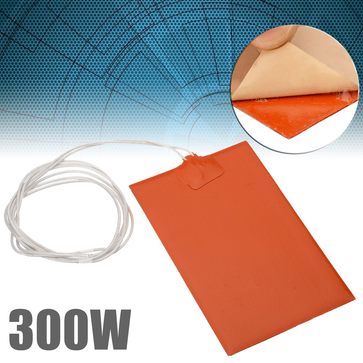 10x15cm 300W Silicone Heated Mat Heating Pad Engin... – Grandado