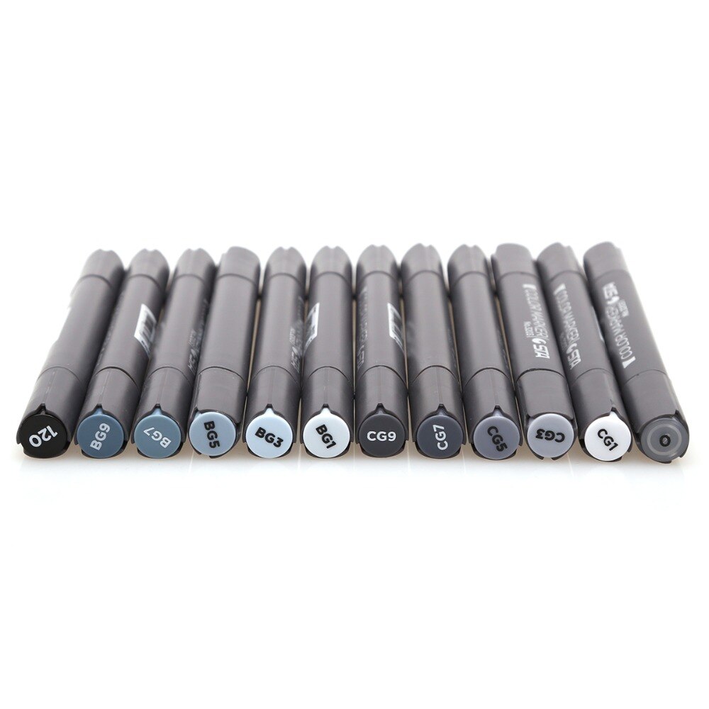 STA 12 Cool Grey Colors Art Markers Grayscale Arti... – Grandado