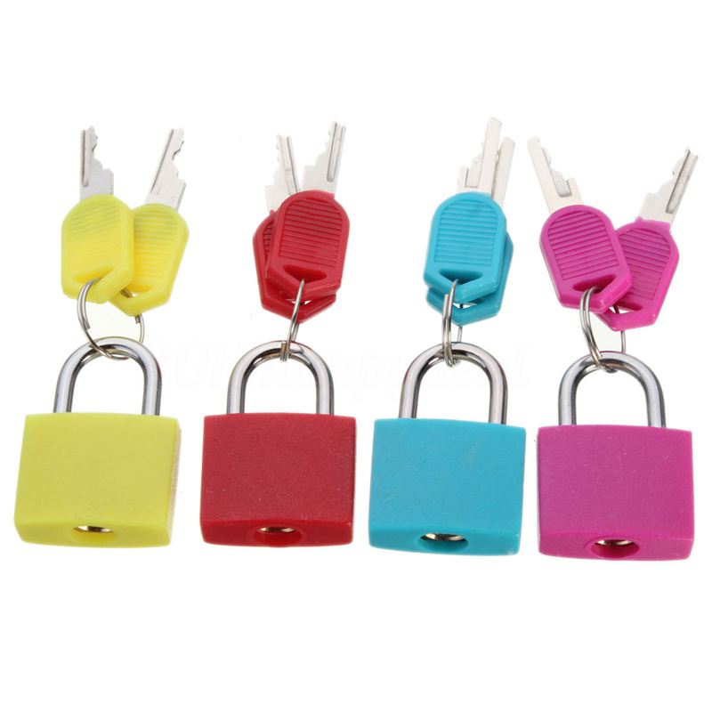 20mm Neon Colored Plastic Coated Brass Padlock Tra... – Vicedeal