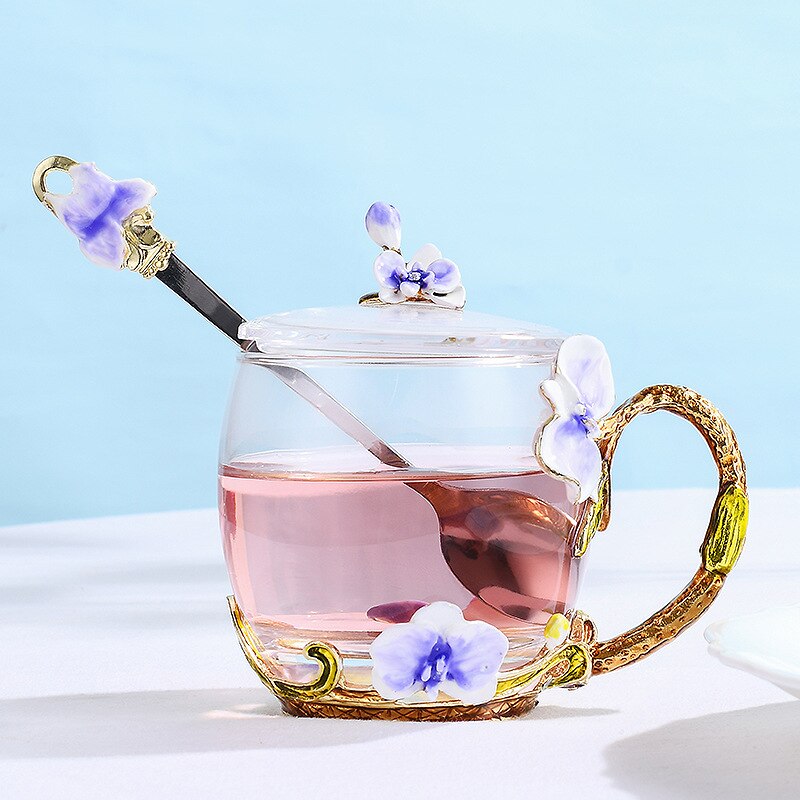 Europese Emaille Water Cup Licht Luxe Creatieve Vr... – Grandado