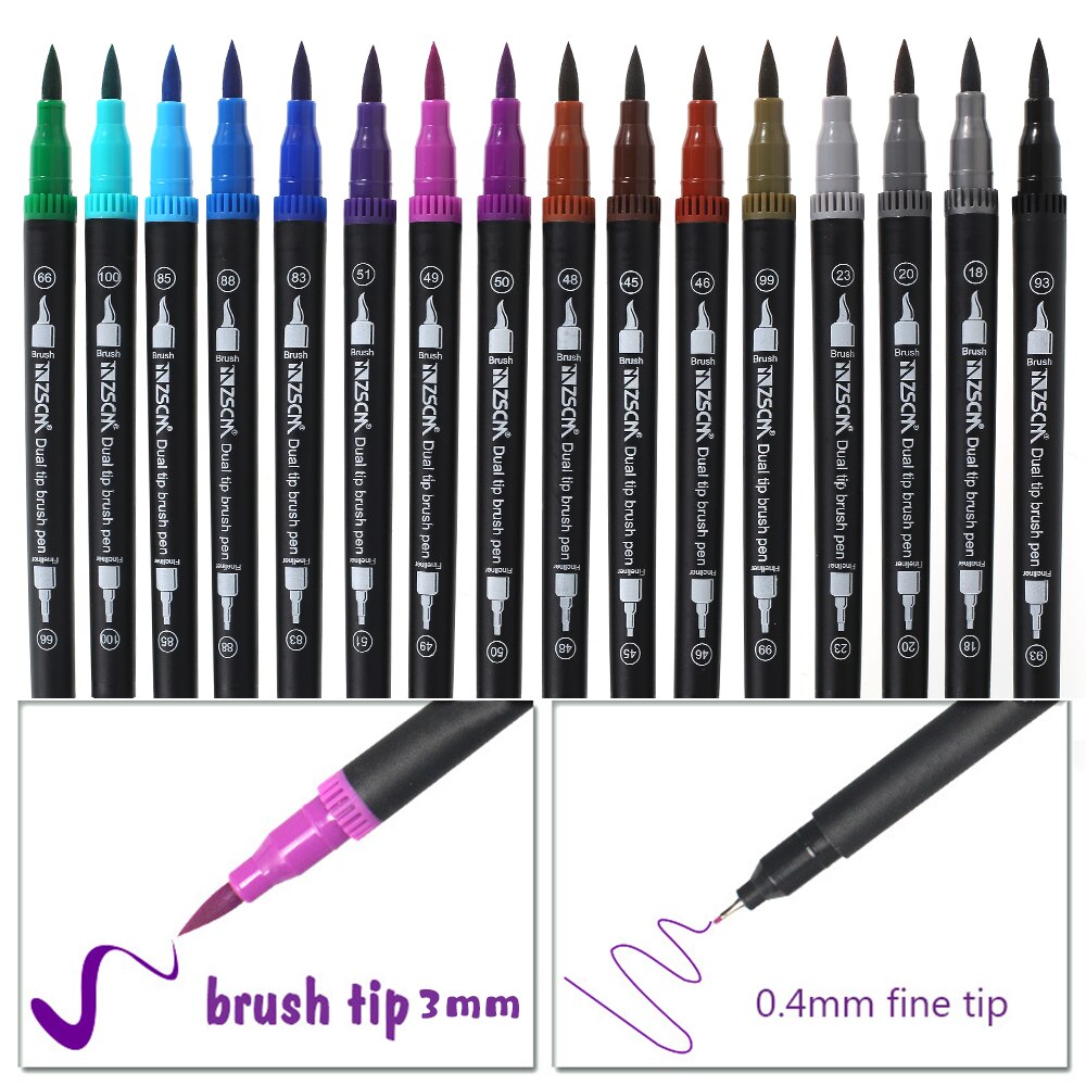 32 Colors Permanent Acrylic Paint Marker Pens Dual... – Grandado