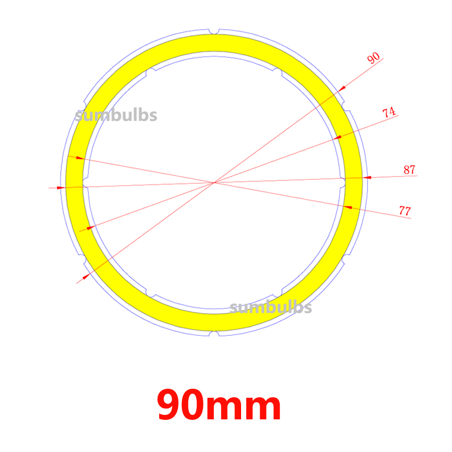 2W-12W Angel Eyes COB Light Source Annual Shape 12... – Grandado