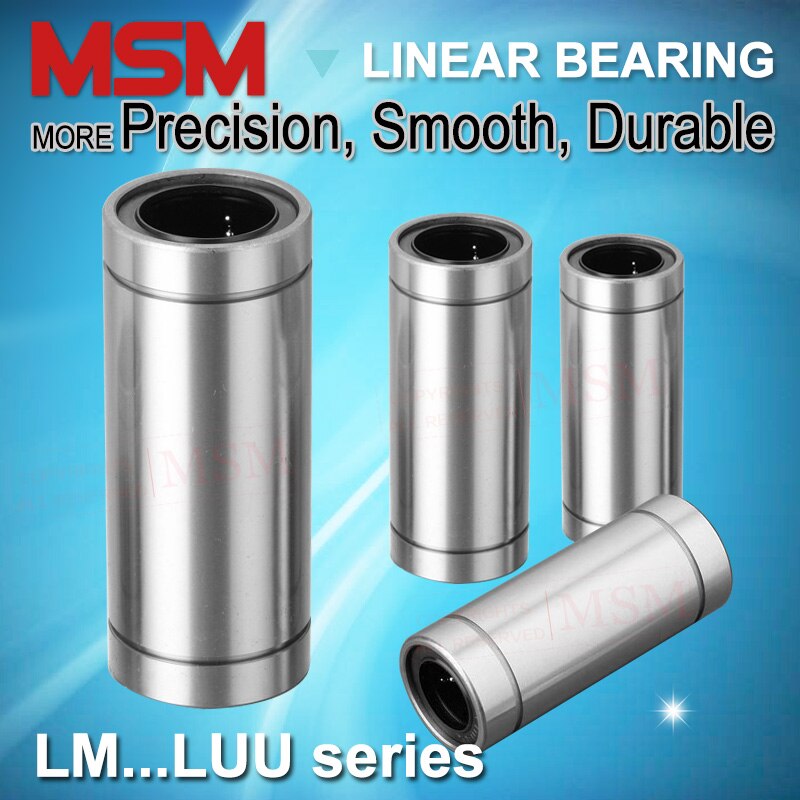 4pcs MSM Long Type Linear Bearings LM5LUU LM6LUU L... – Vicedeal