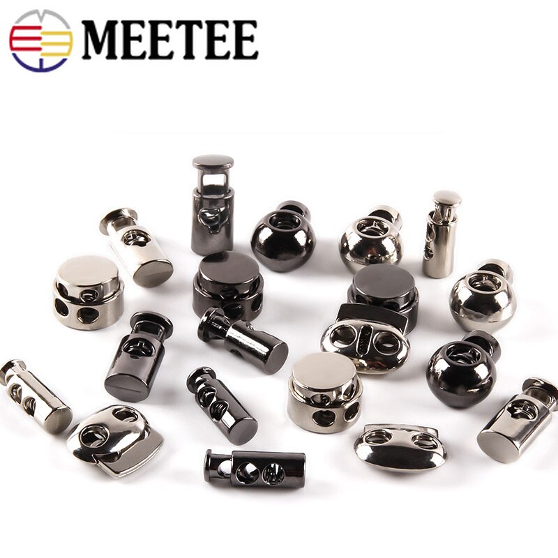 Meetee 100pcs Metal Spring Buckle Rope Lock Stoppe... – Vicedeal