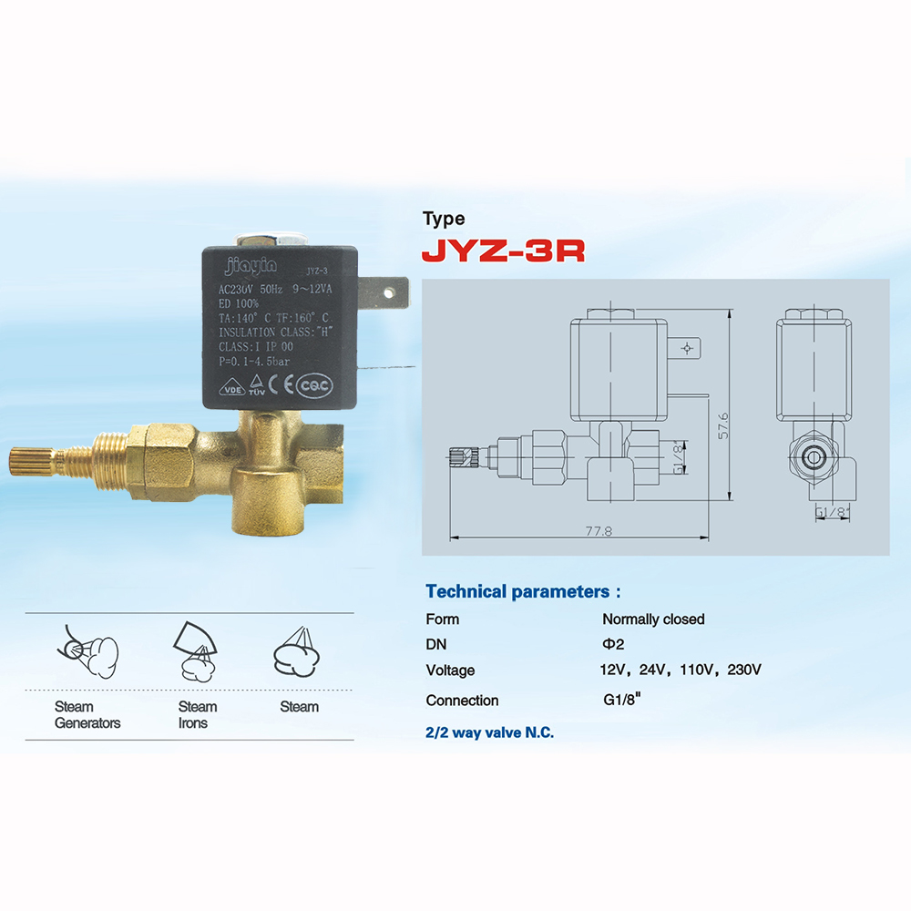 Jiayin AC230V G1/8 "2Mm JYZ-3 Hoge Druk Elekt... – Grandado