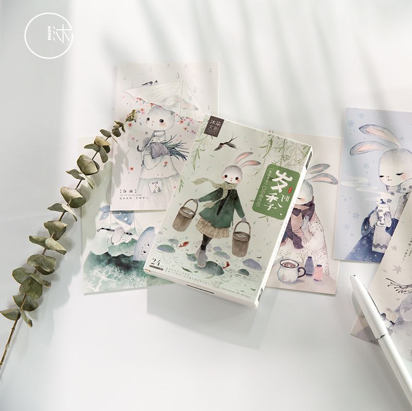 30 Sheets/Set Cute Rabbit Postcard/Greeting Card/M... – Vicedeal