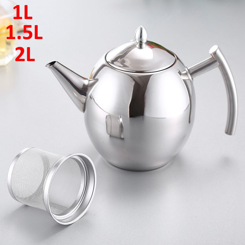 Large Capacity Stainless Steel Coffee Tea Pot Make... – Vicedeal