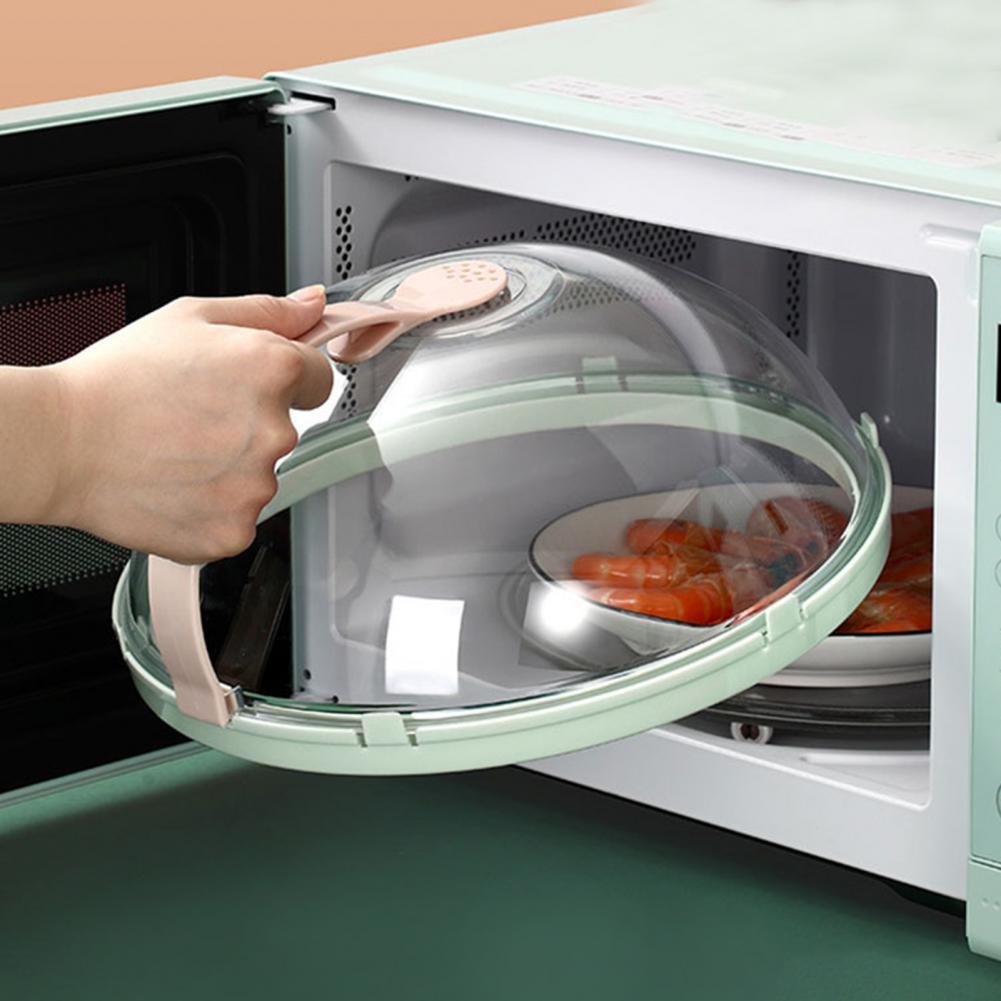Microwave Food Anti-Sputtering Cover With Handle H... – Vicedeal