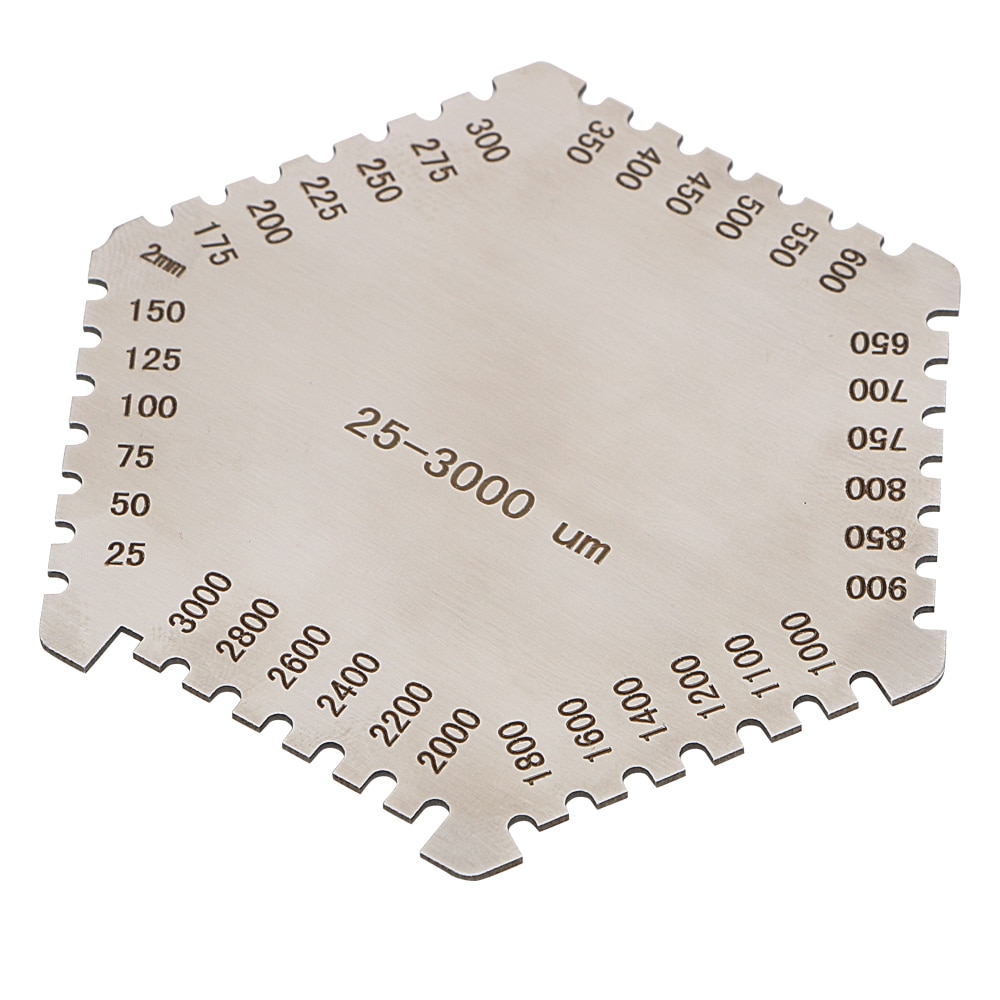 NICEYARD Wet Film Comb Stainless Steel Hexagon Wet... – Vicedeal