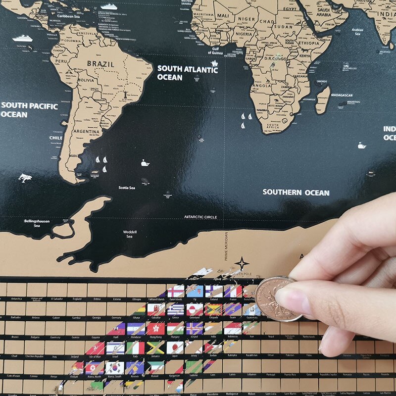 20 Pcs Decorative Erasable World Map Flag Edition ... – Grandado
