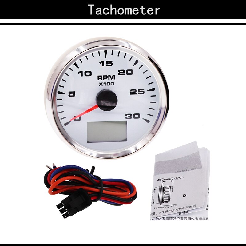 85 Mm 3K Rpm Boot Toerenteller Met Lcd Urenteller ... – Grandado