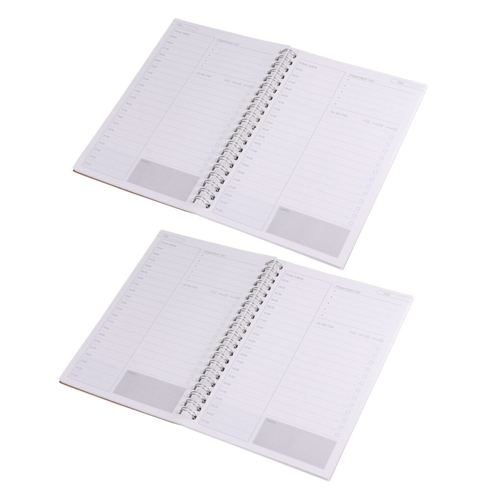 2pcs Student Daily Planner Efficiency Agenda Sched... – Grandado