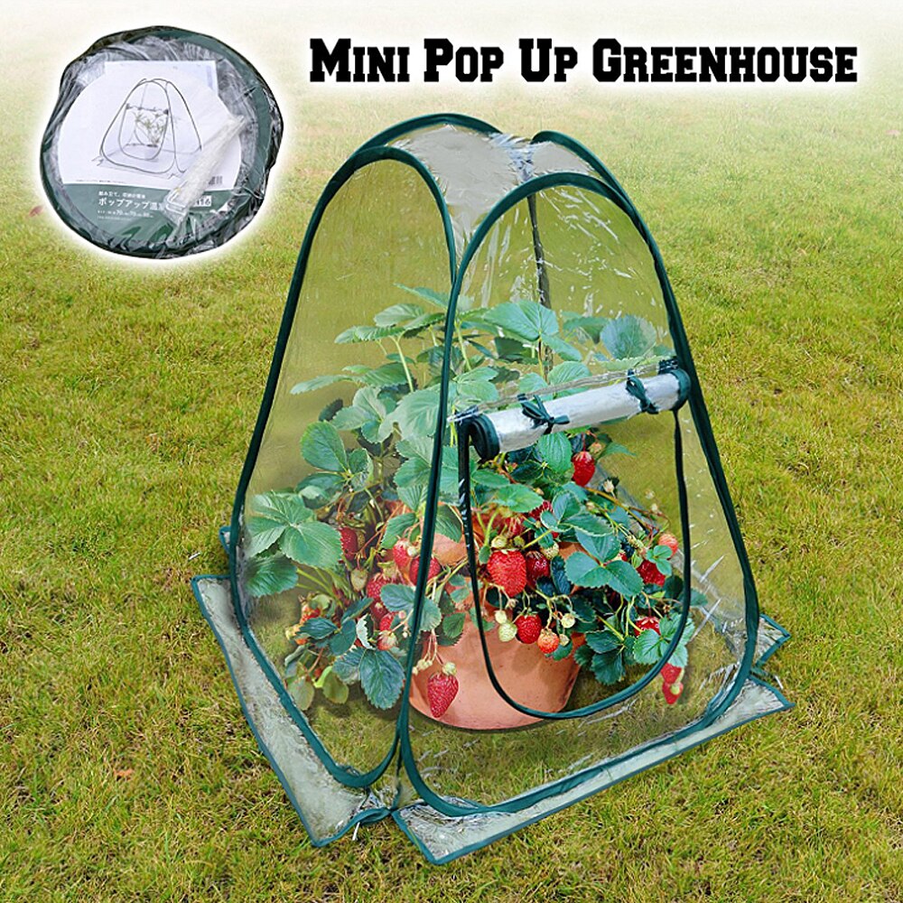 Portable plant growth tent greenhouse PVC transpar... – Grandado